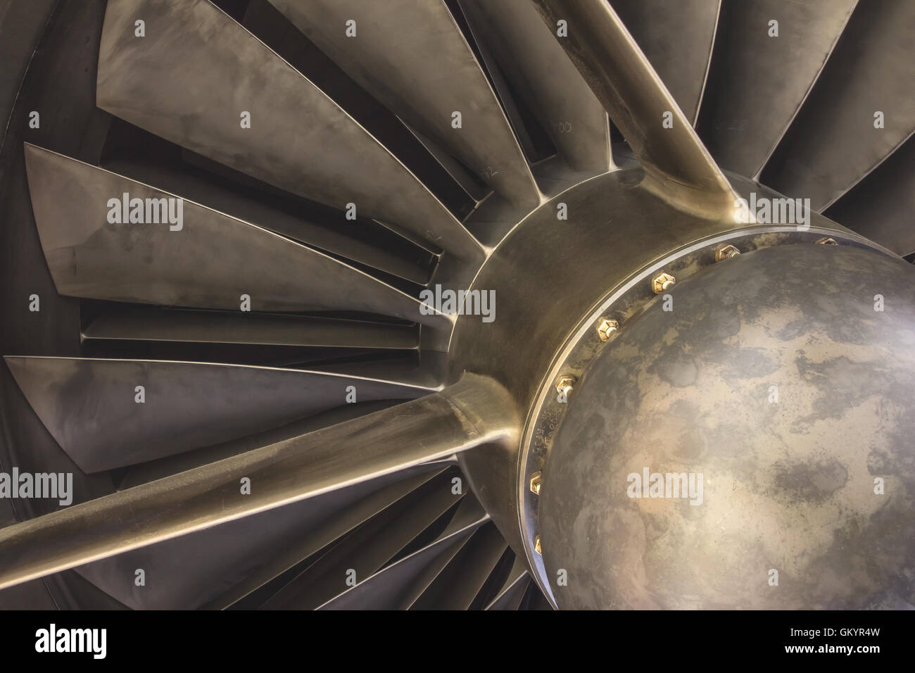 Inlet fan of a Concorde airliner Stock Photo - Alamy