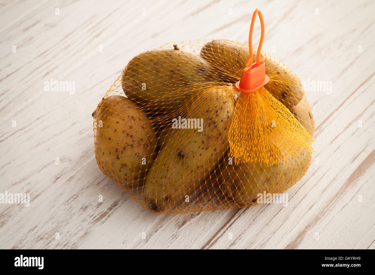potato ingredient raw rustic still life white wood background Stock ...