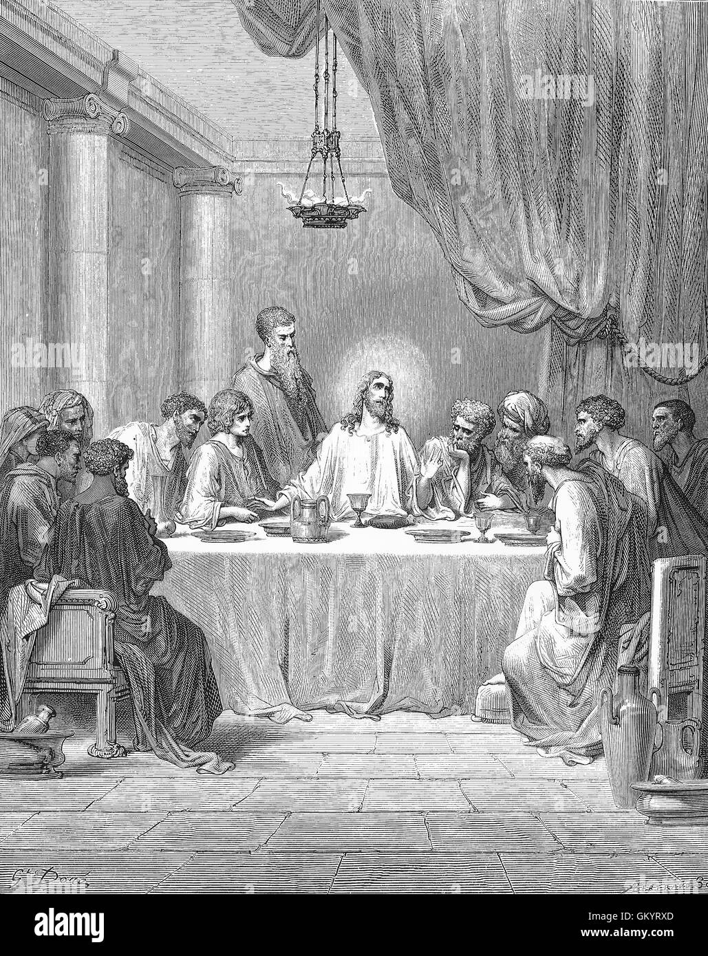 Black Girl With Hand Out Last Supper