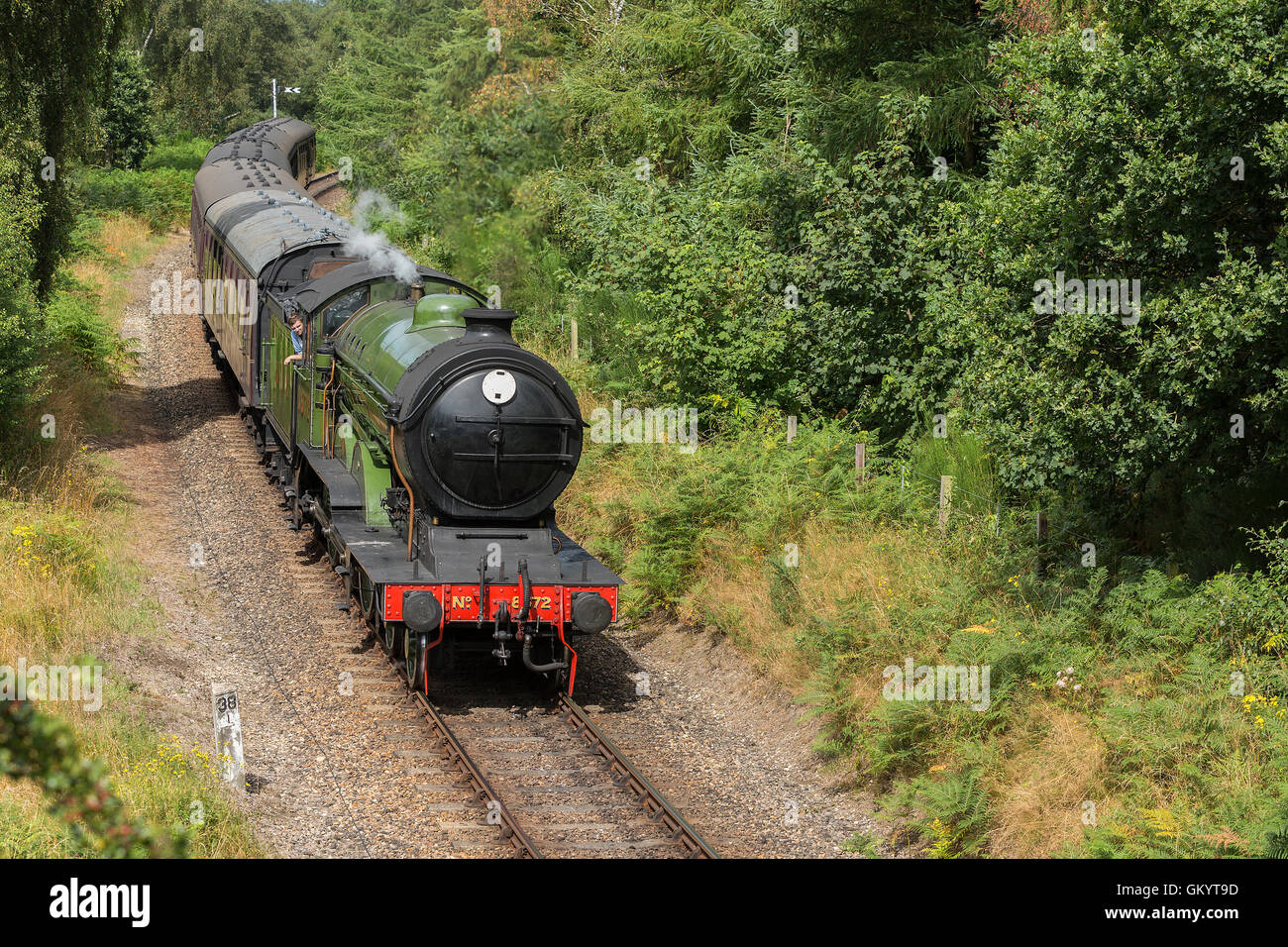 B12 steam train at Sheringham Stock Photo - Alamy