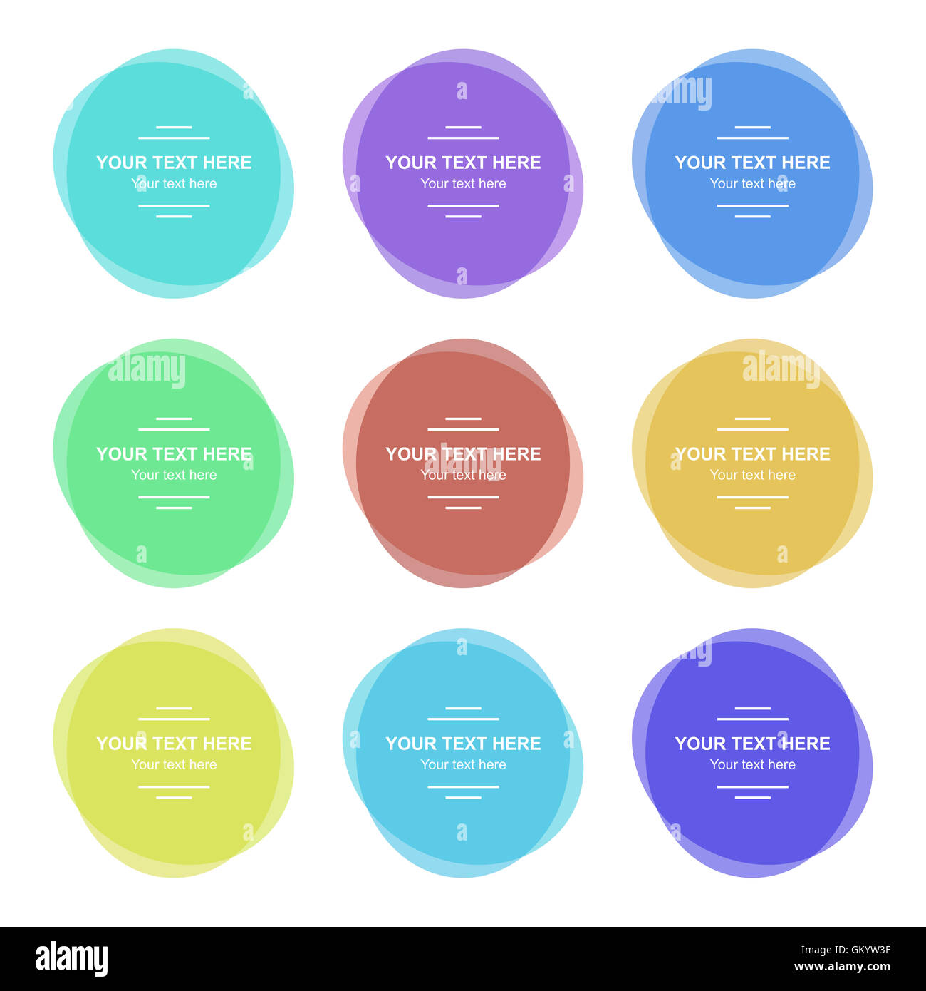 Set of Colorful Banners Stock Photo - Alamy