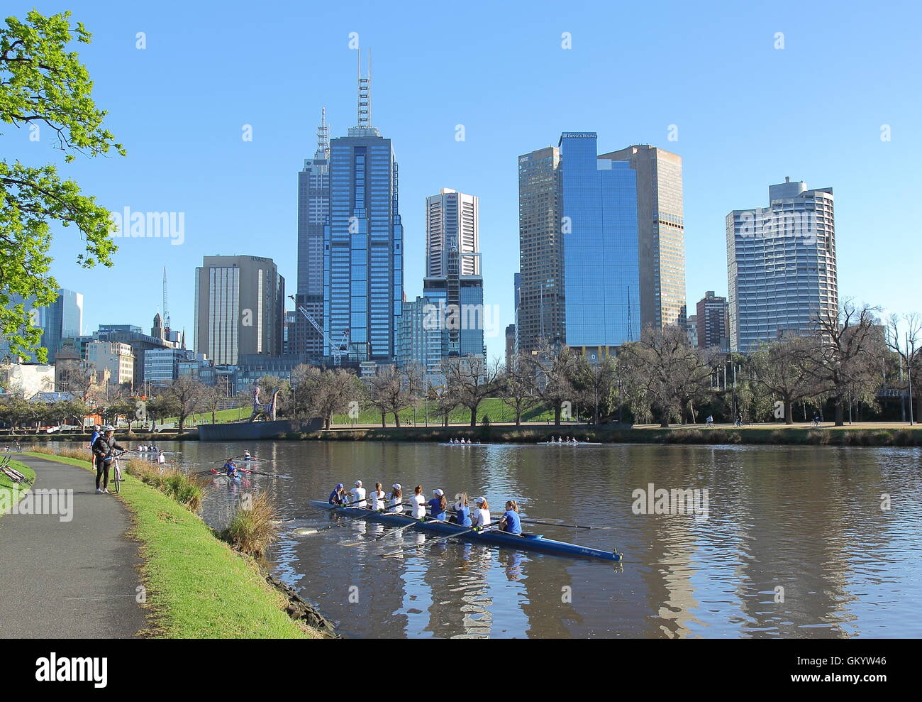 Melbourne yarra river hi-res stock photography and images - Alamy