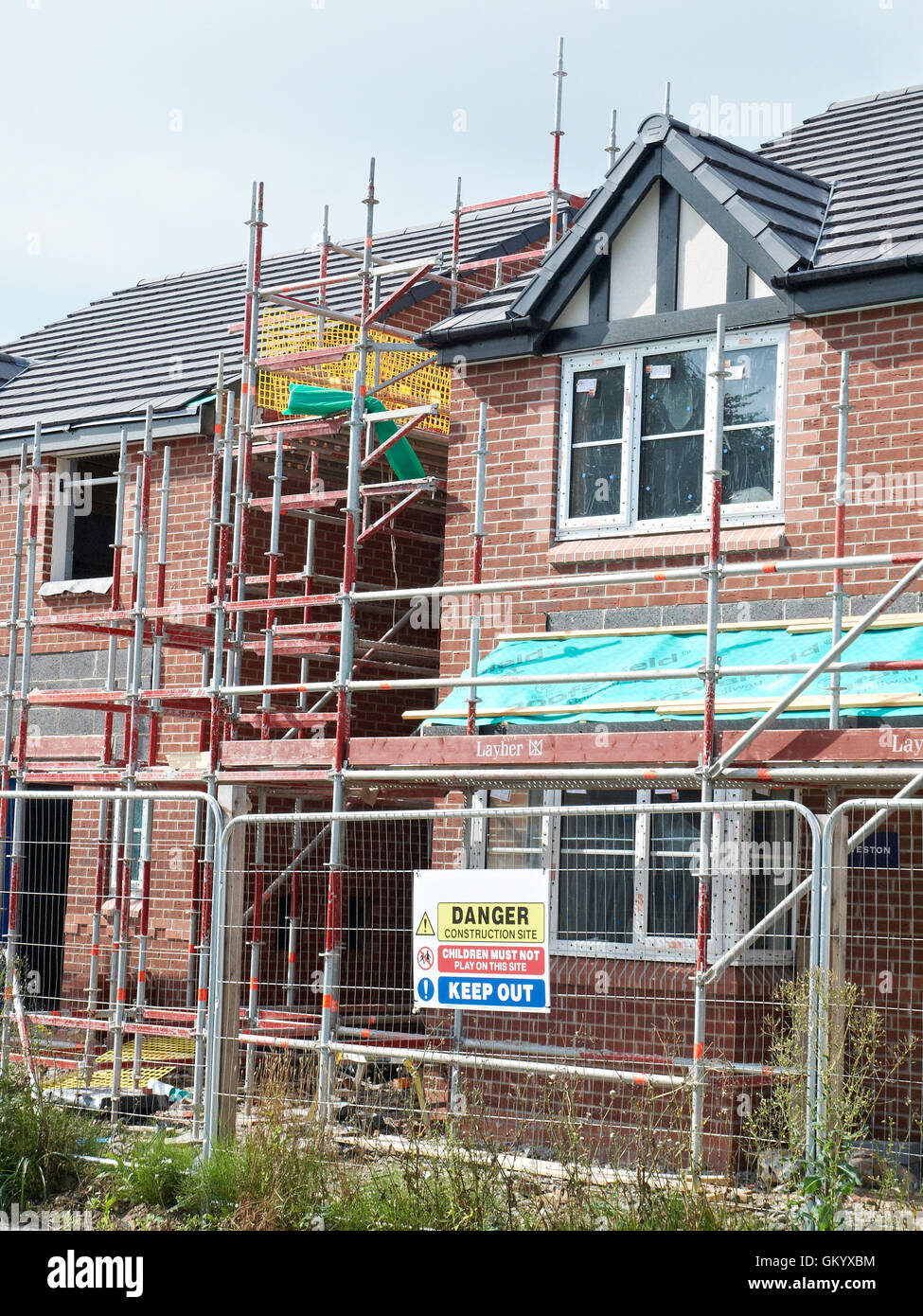 House under construction UK Stock Photo - Alamy
