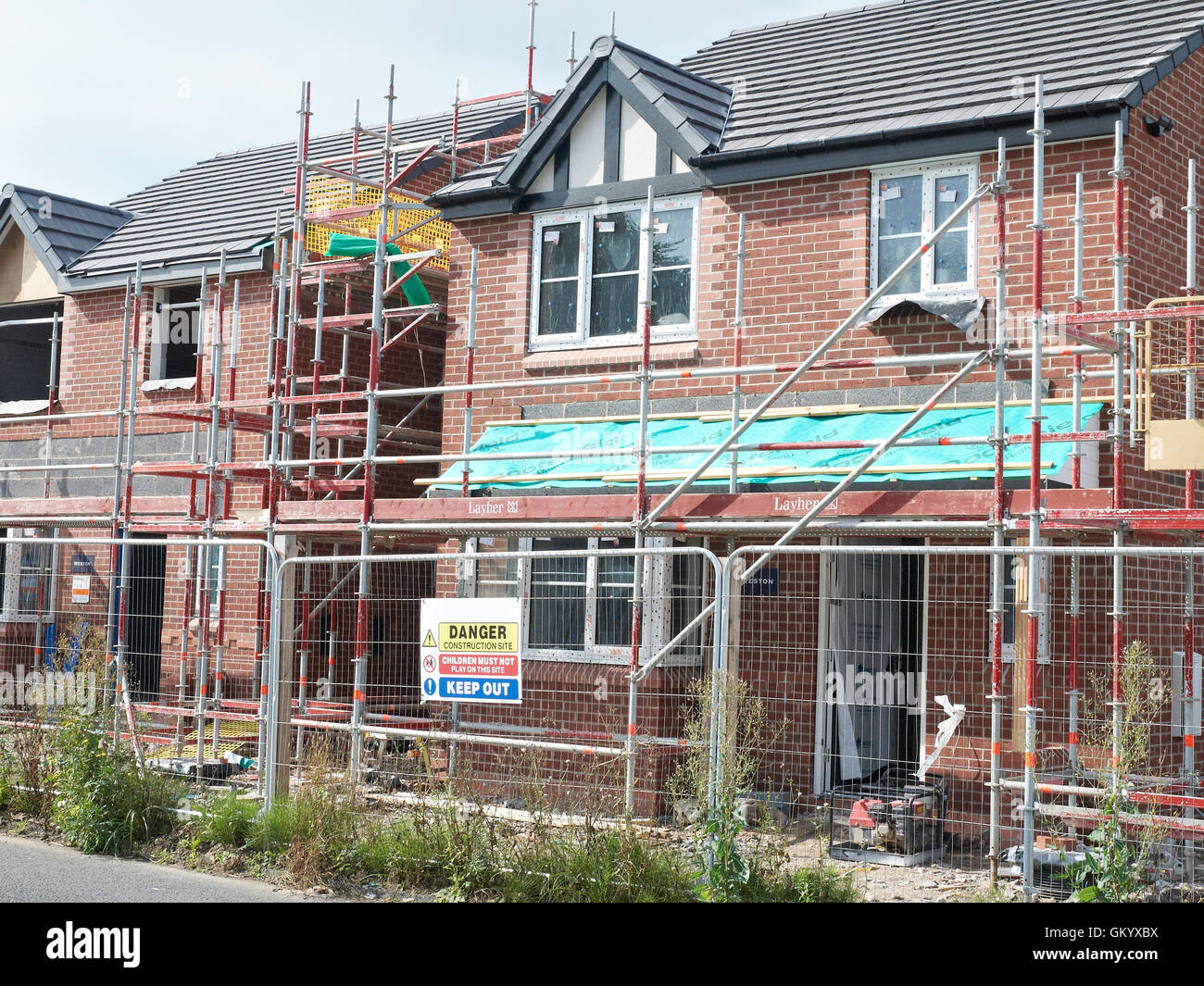 House under construction UK Stock Photo - Alamy