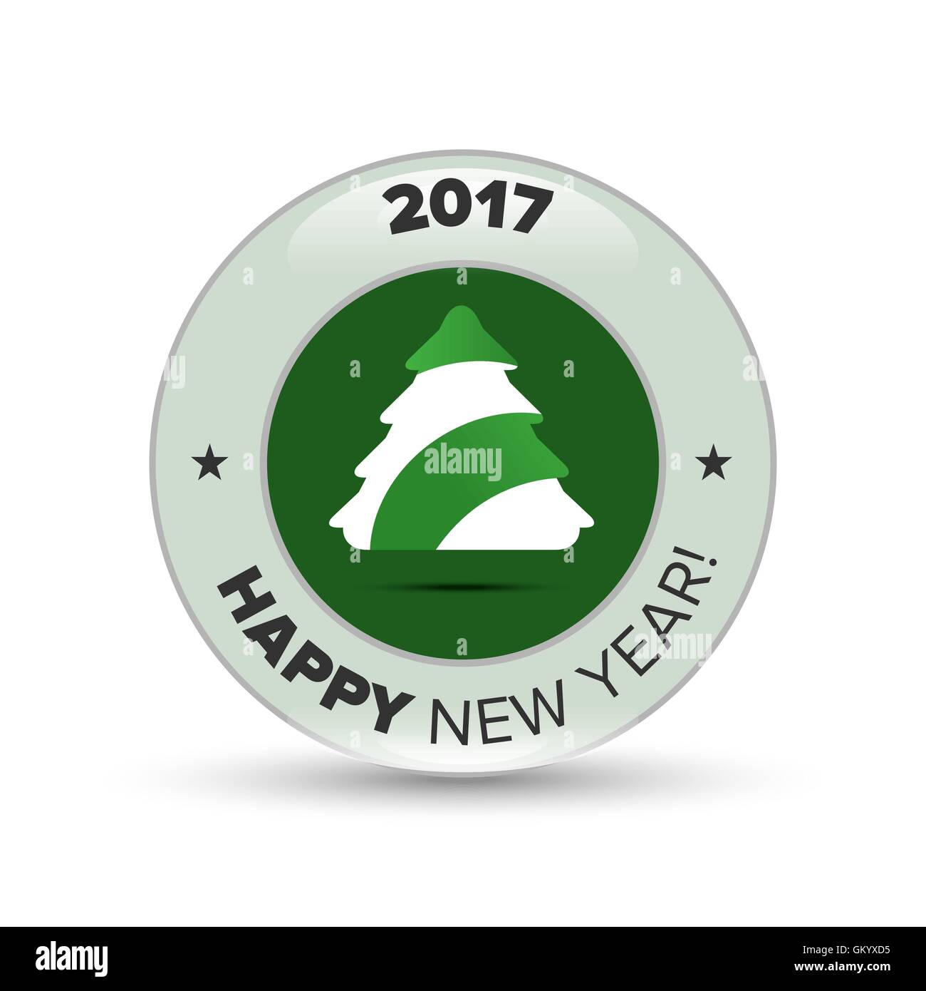 Vector christmas tree badge Stock Vector Image & Art - Alamy