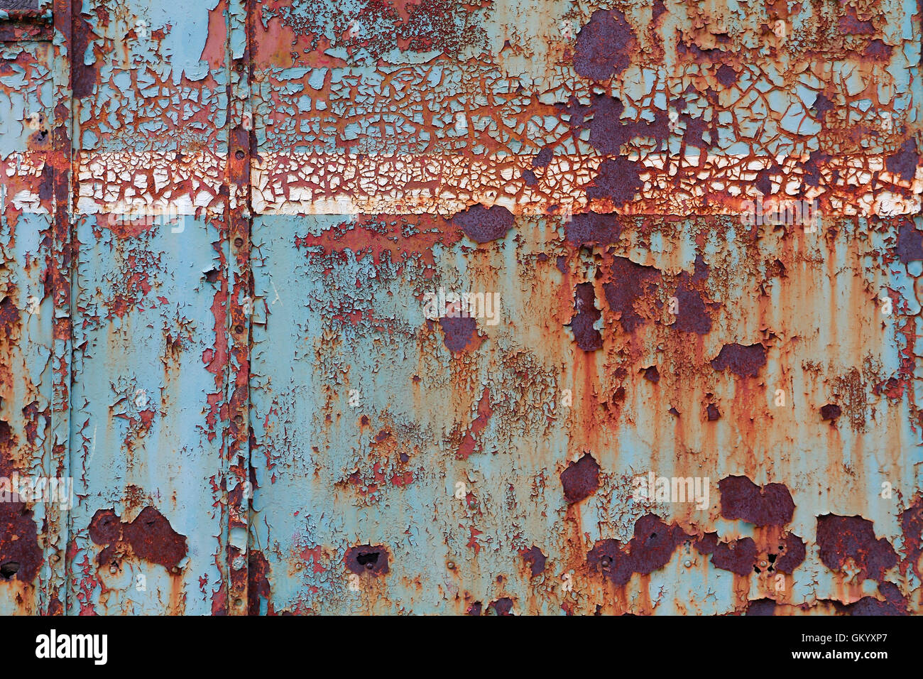 Old corroded steel surface, with cracked paint Stock Photo - Alamy