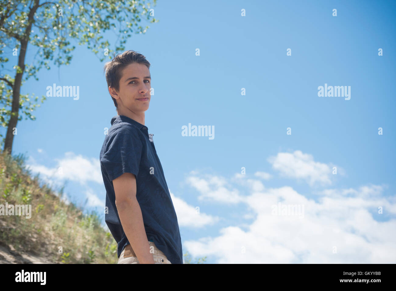 Portrait of a teenager Stock Photo - Alamy