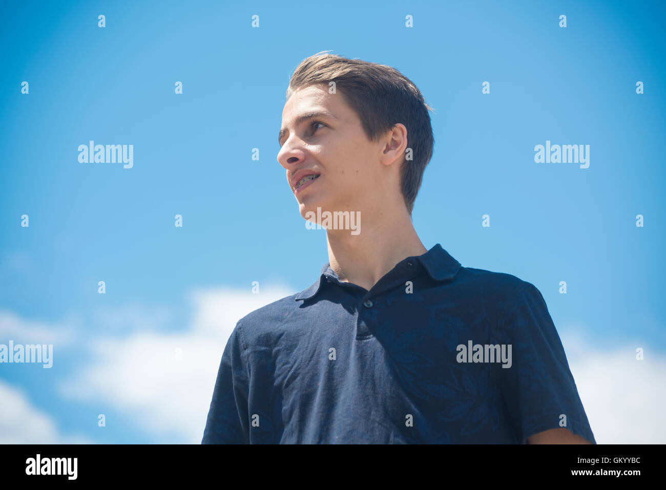 Portrait of a teenager Stock Photo - Alamy