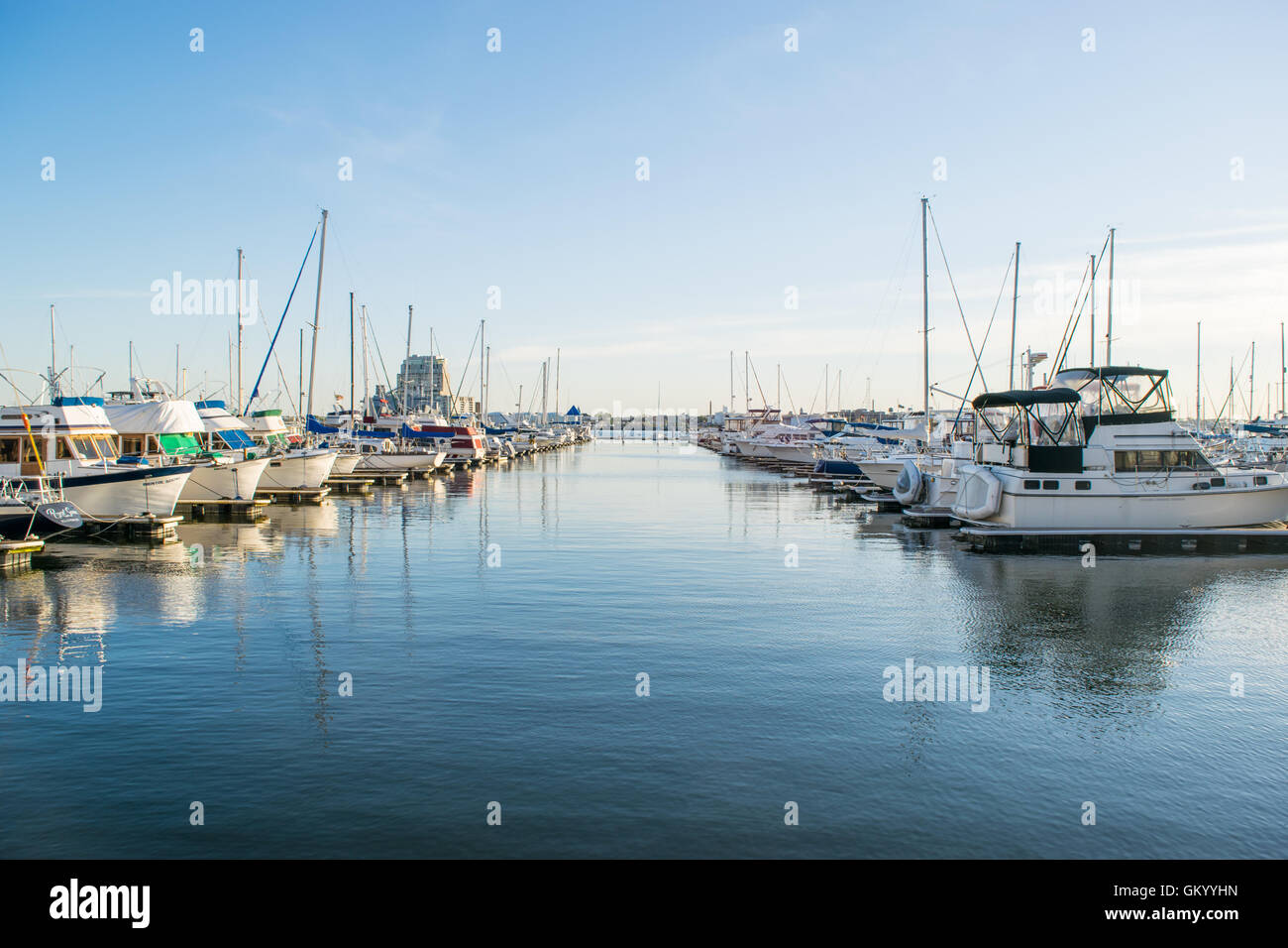 Docking Areas and Sail Boats in The Inner Harbor Area in Baltimore ...