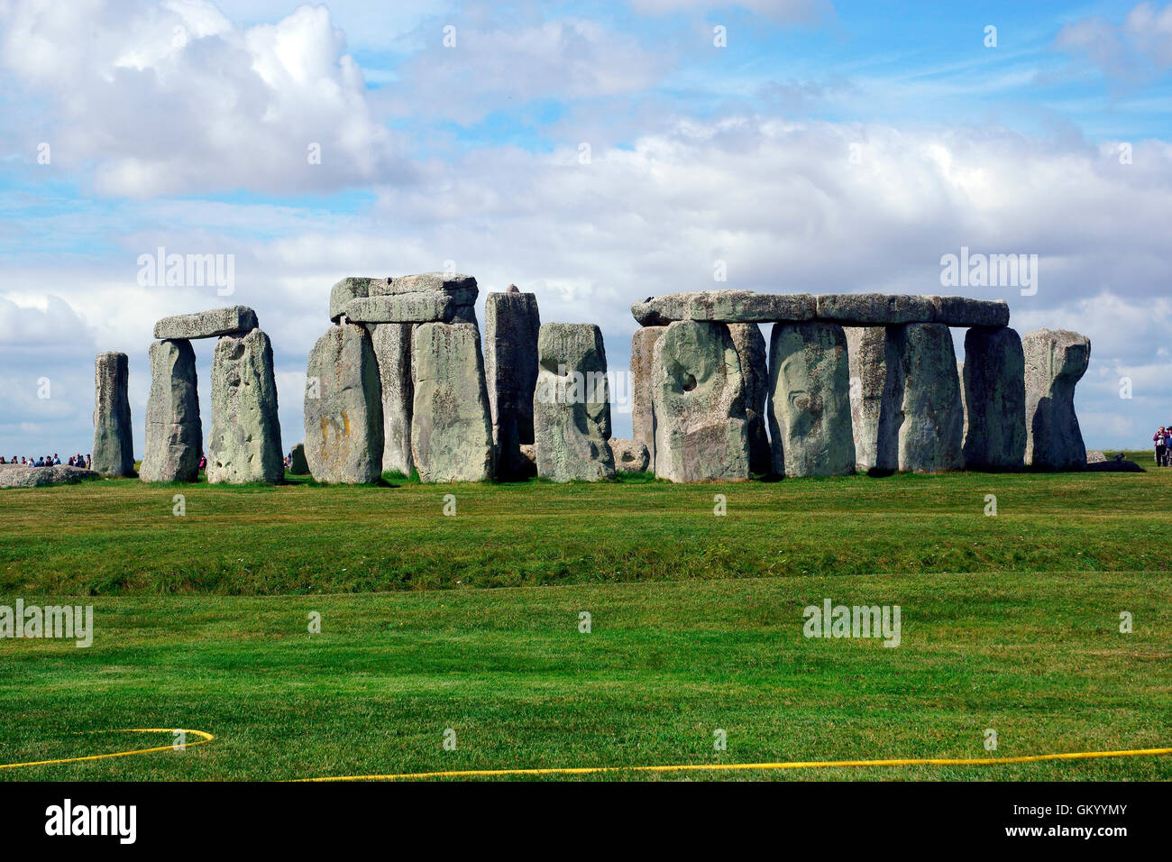 STONE HENGE TAKEN FROM BETWEEN STATION STONES SOUTH EAST Stock Photo ...