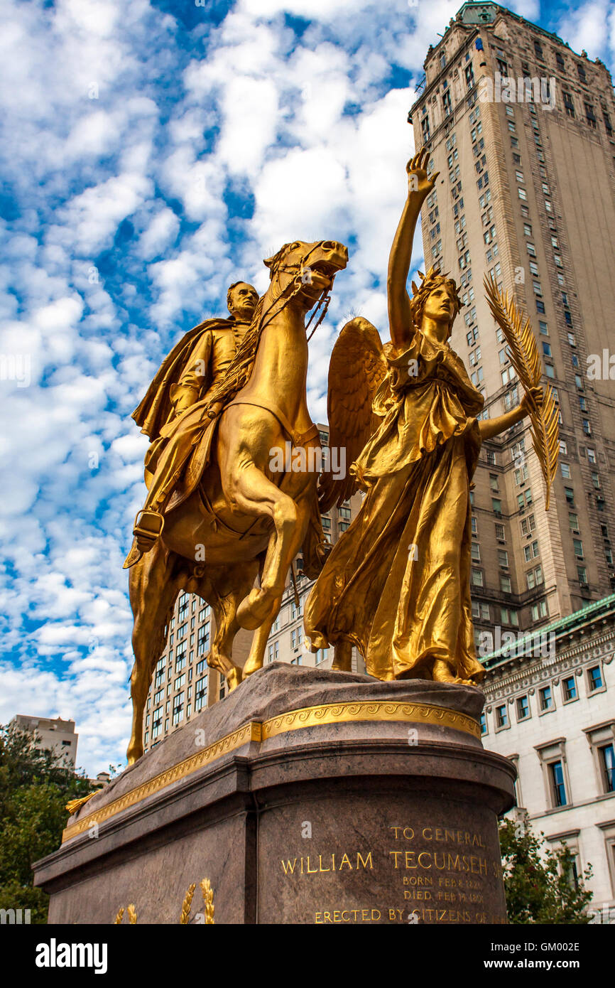 General William Tecumseh Sherman Monument in New York City Stock Photo ...