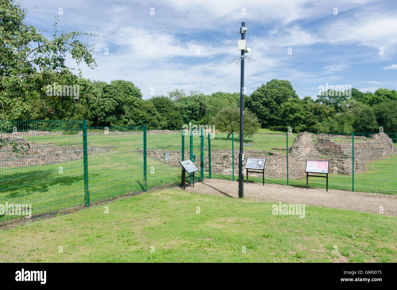 Weoley Castle, the remains of a moated manor house in the Weoley Castle ...