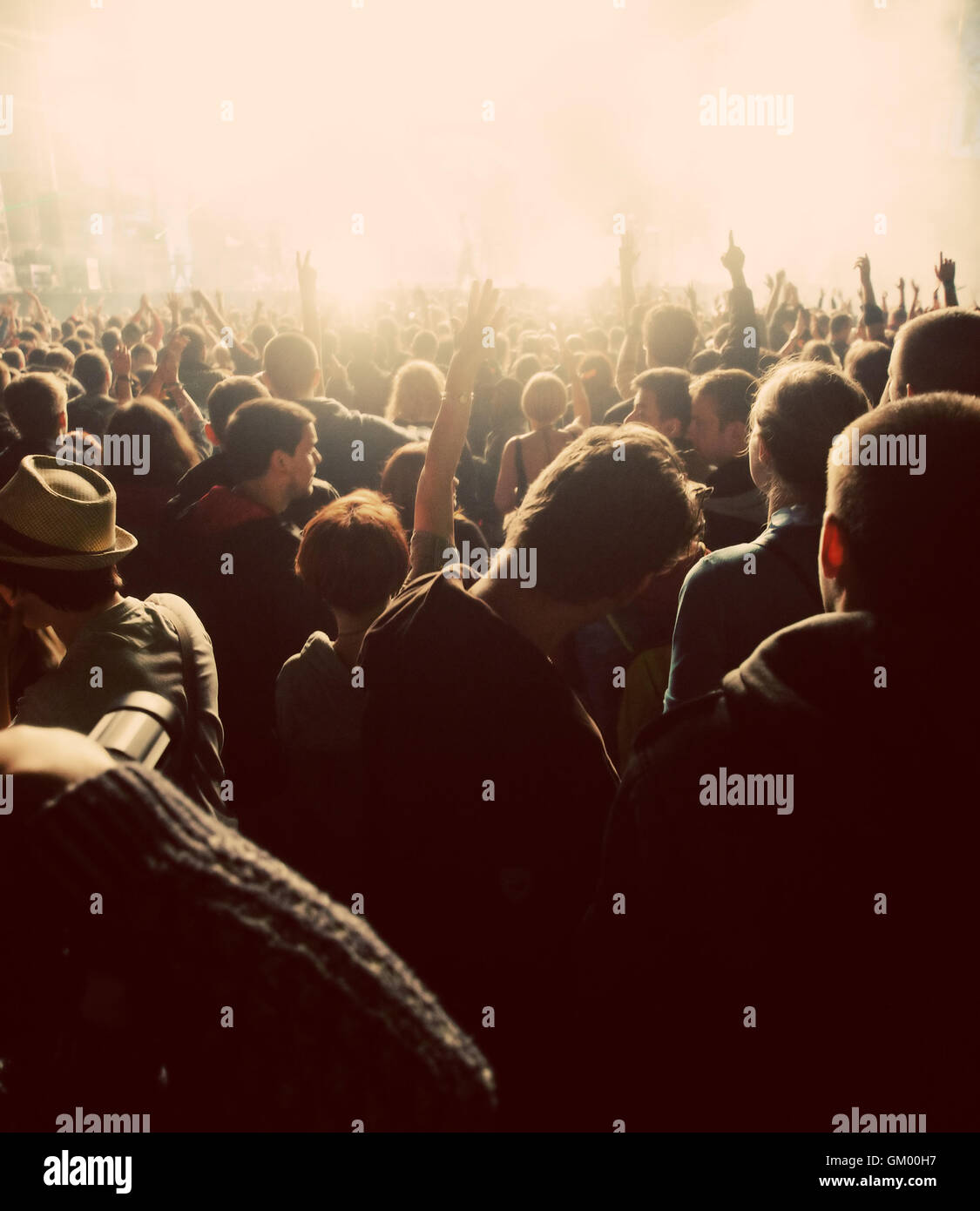 Crowd at concert Stock Photo - Alamy