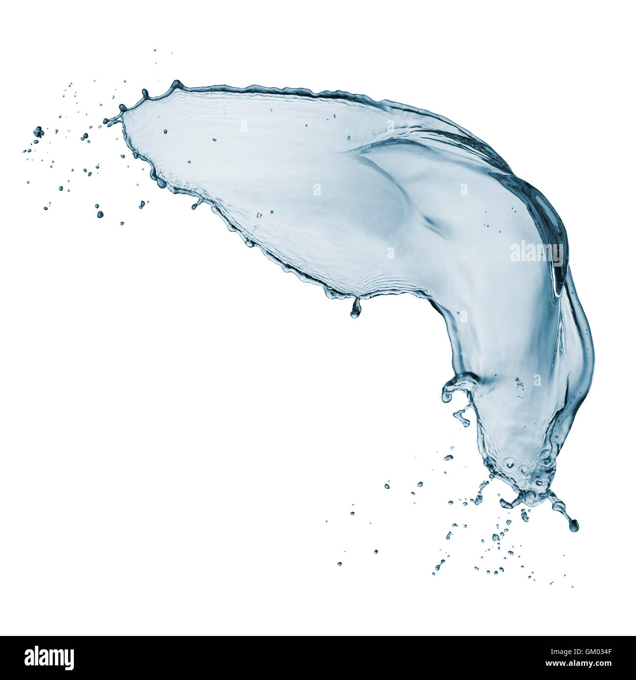 wave of natural water, isolated on white Stock Photo - Alamy
