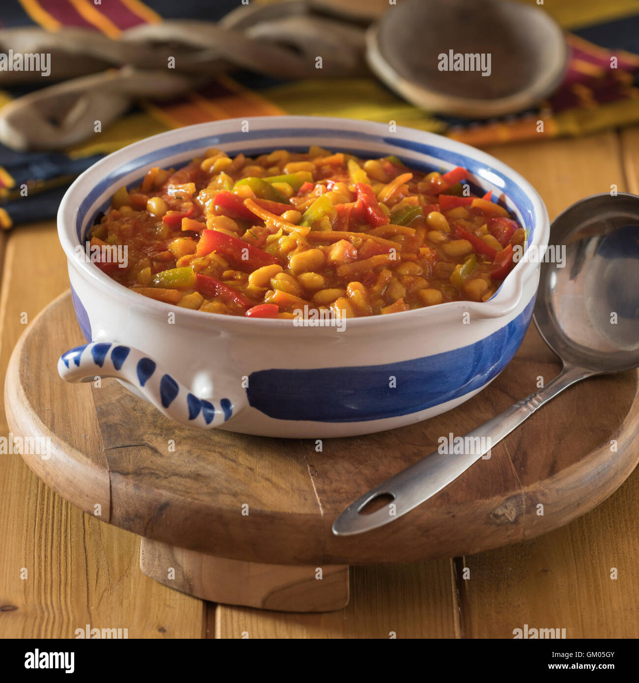 Chakalaka. Spicy vegetable side dish. South Africa Food Stock Photo - Alamy