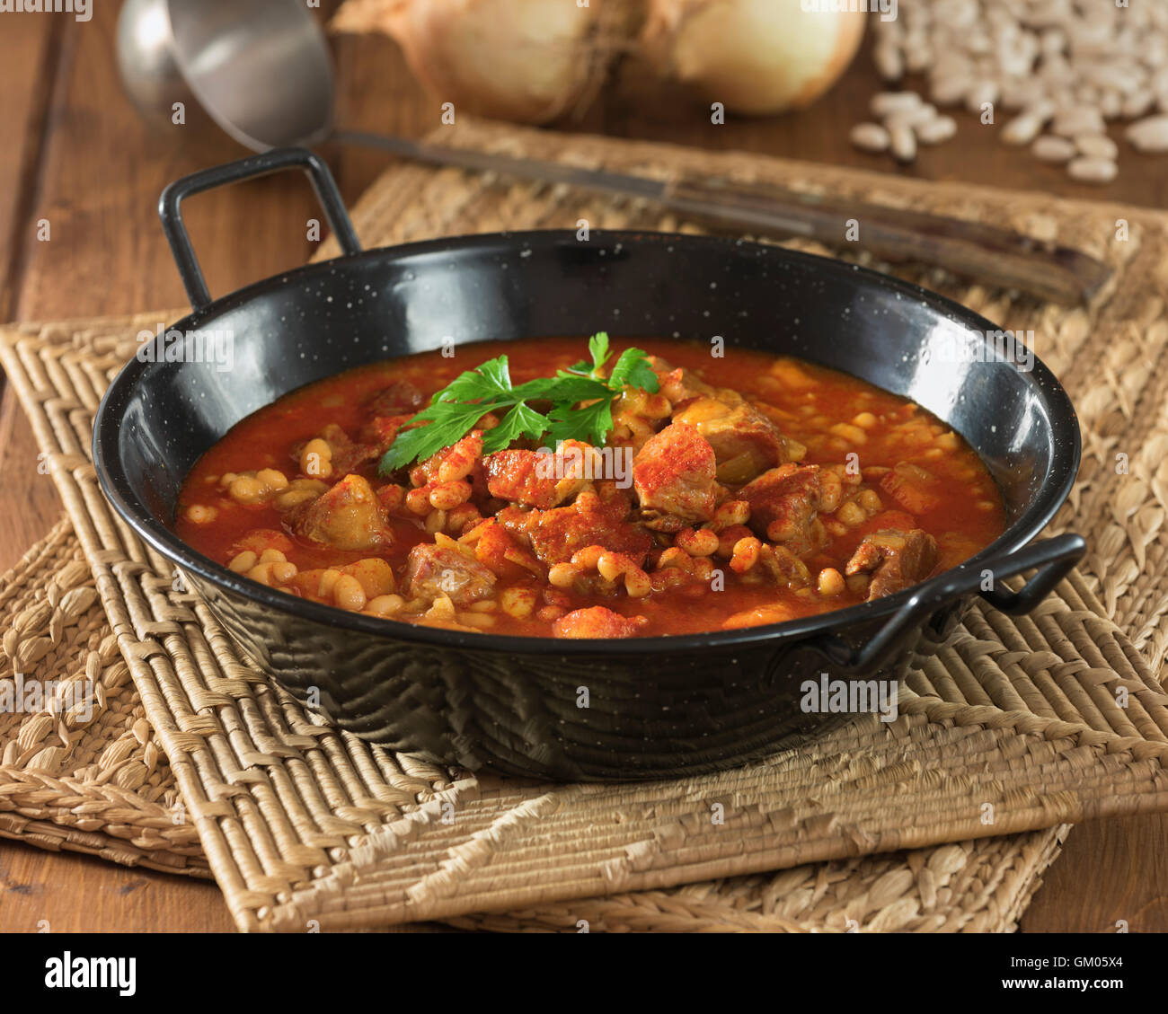 Bableves. Hungarian bean soup. Food Hungary Stock Photo - Alamy