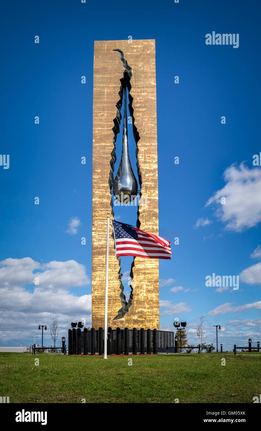 Tear Drop Memorial in Bayonne, New Jersey Stock Photo - Alamy