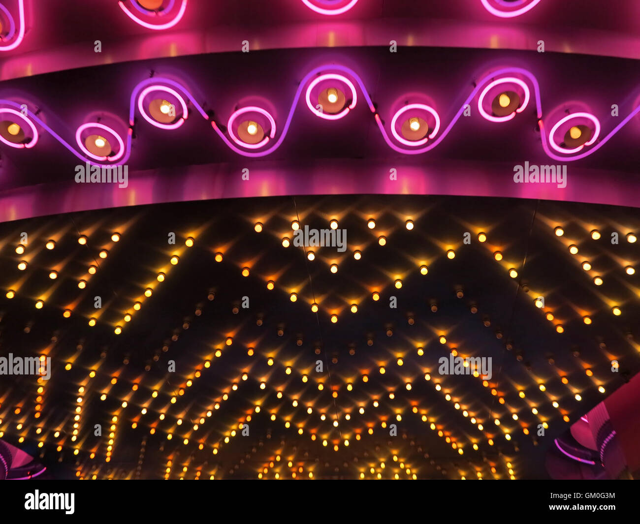 Pink and yellow lights hi-res stock photography and images - Alamy