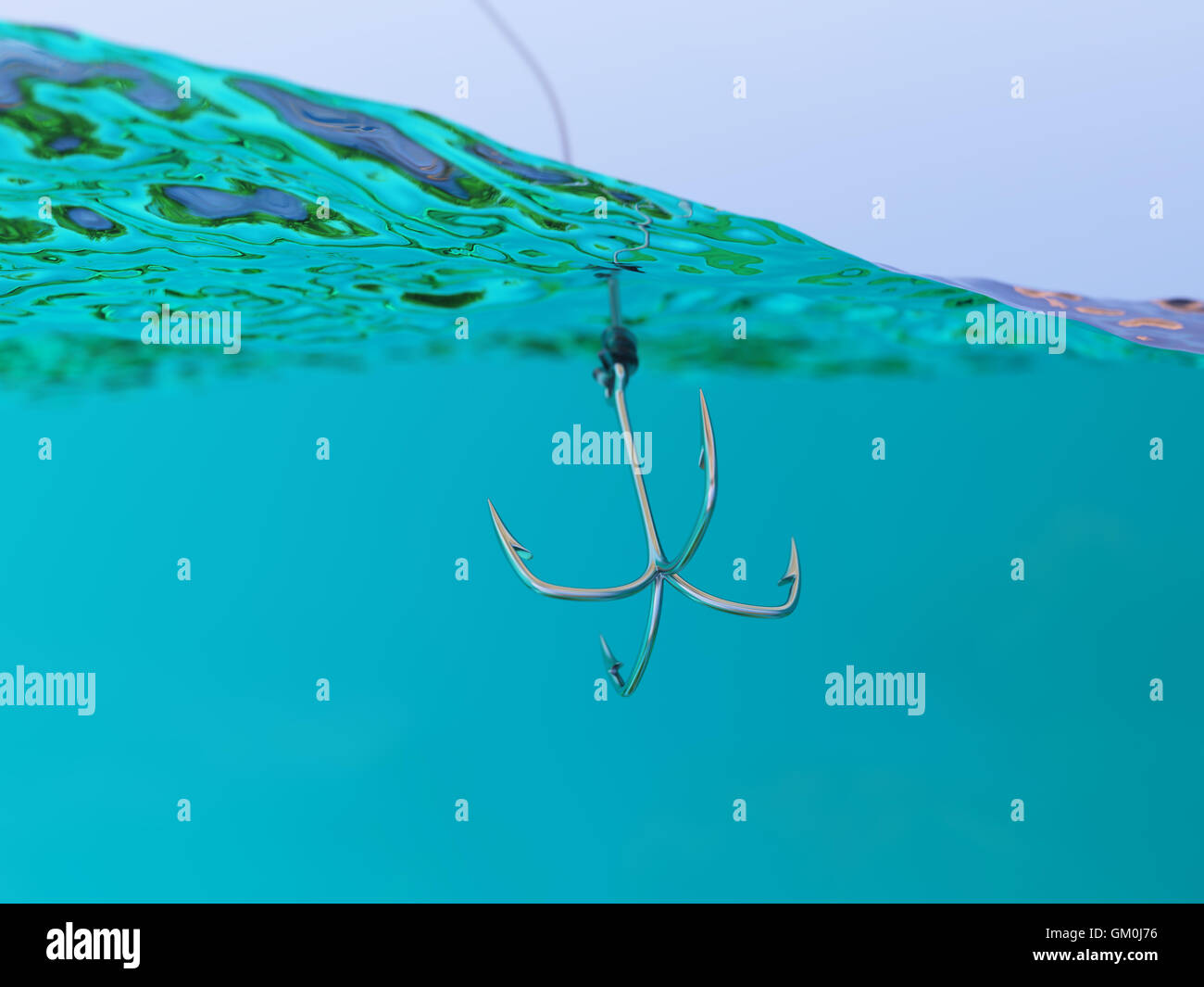 Quadruple fishing hook hi-res stock photography and images - Alamy