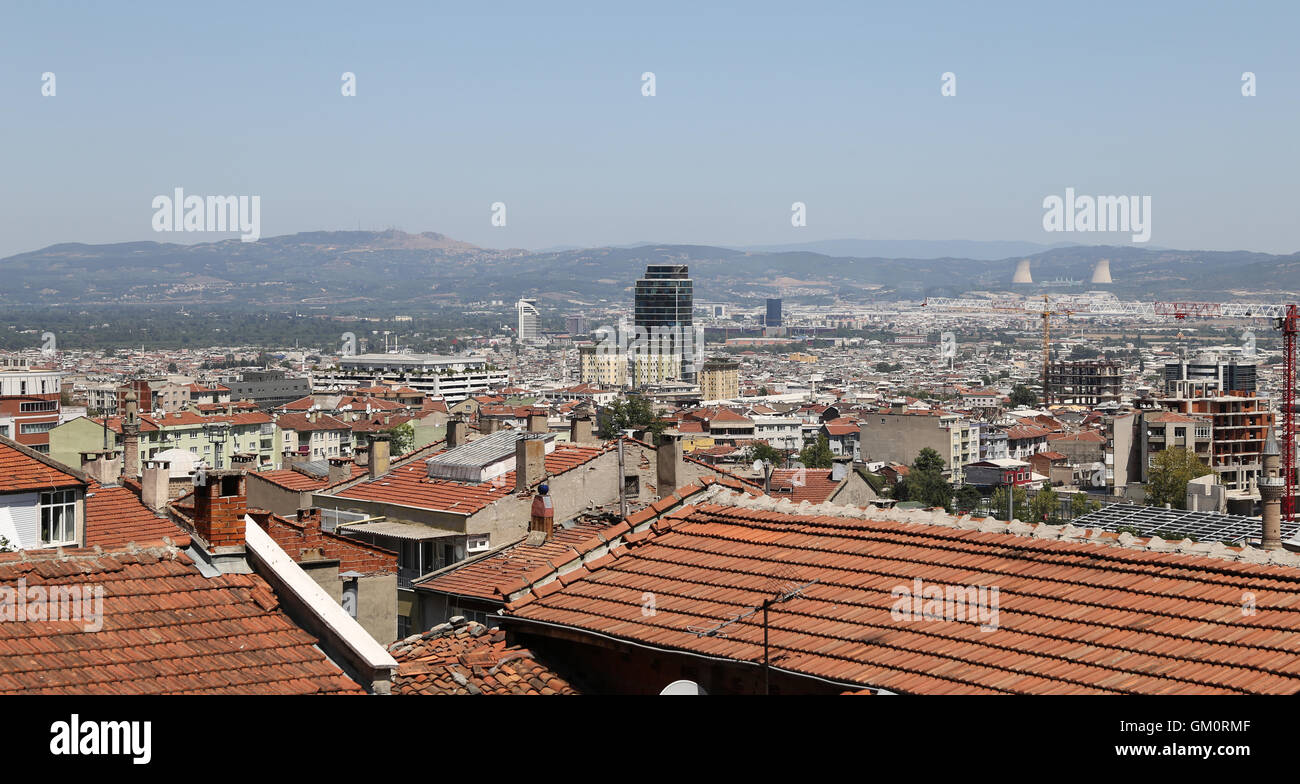 General view of Bursa city in Turkey Stock Photo - Alamy