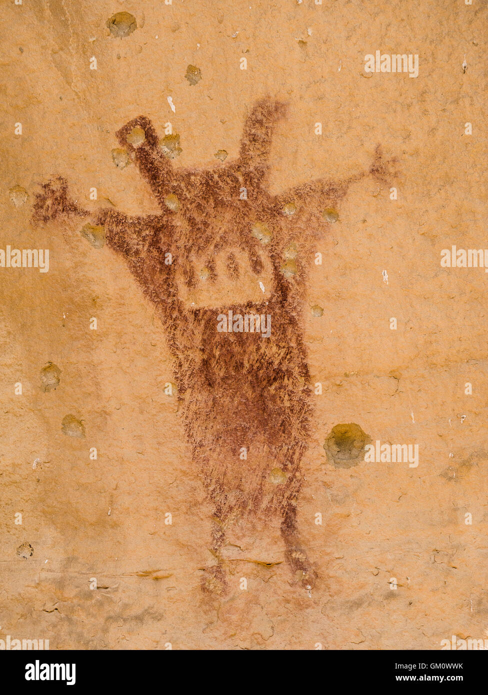 The Guardian pictograph, Waving Hands Site, Canyon Pintado, Colorado ...