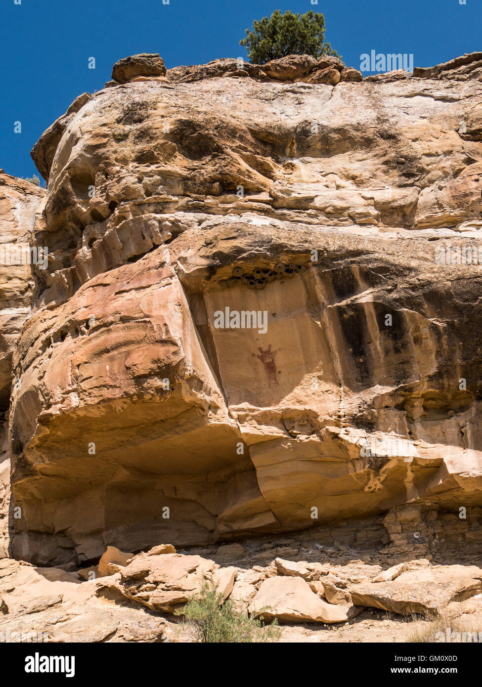 The Guardian pictograph, Waving Hands Site, Canyon Pintado, Colorado ...