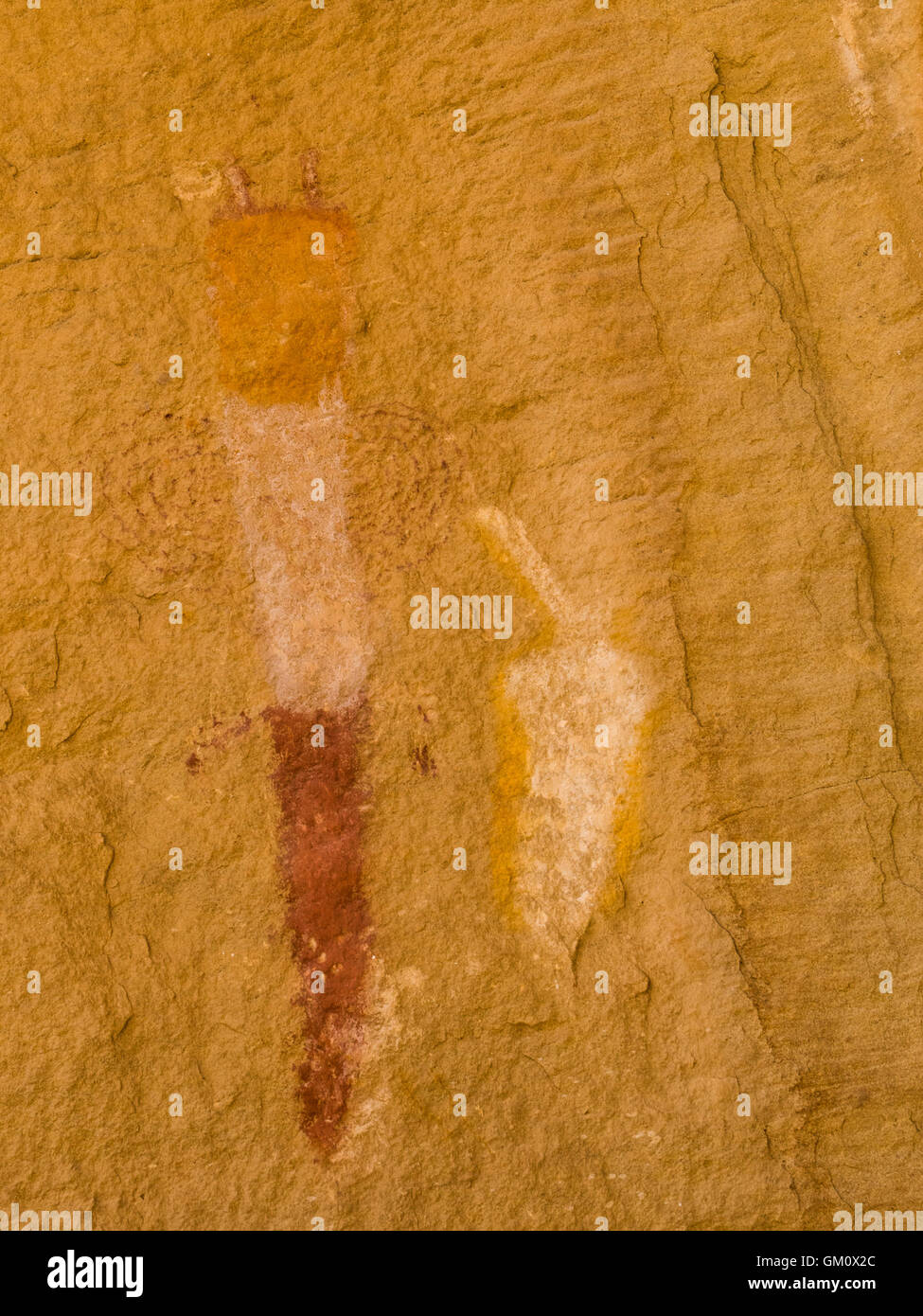 Pictographs, White Birds Site, Canyon Pintado, Colorado Highway 139 ...