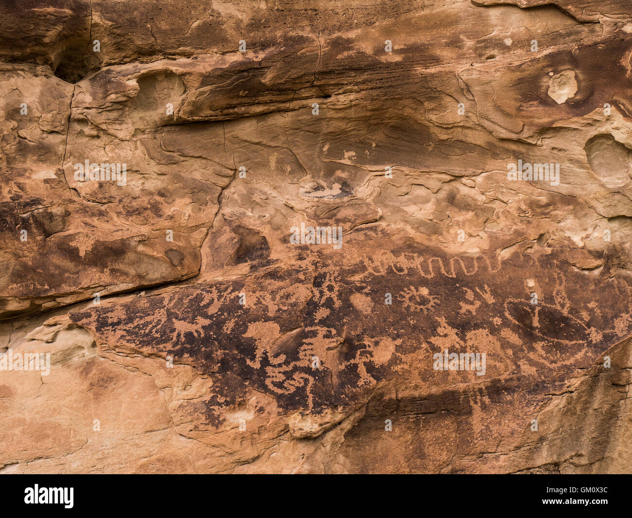 Pectographs, East Fourmile Site, Canyon Pintado, Colorado 139 South of ...