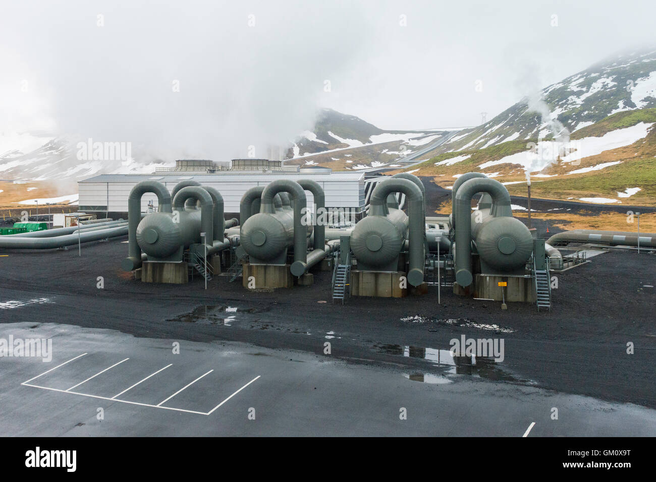 Hellisheidi Geothermal Power Station, on Hengill volcano, is the ...
