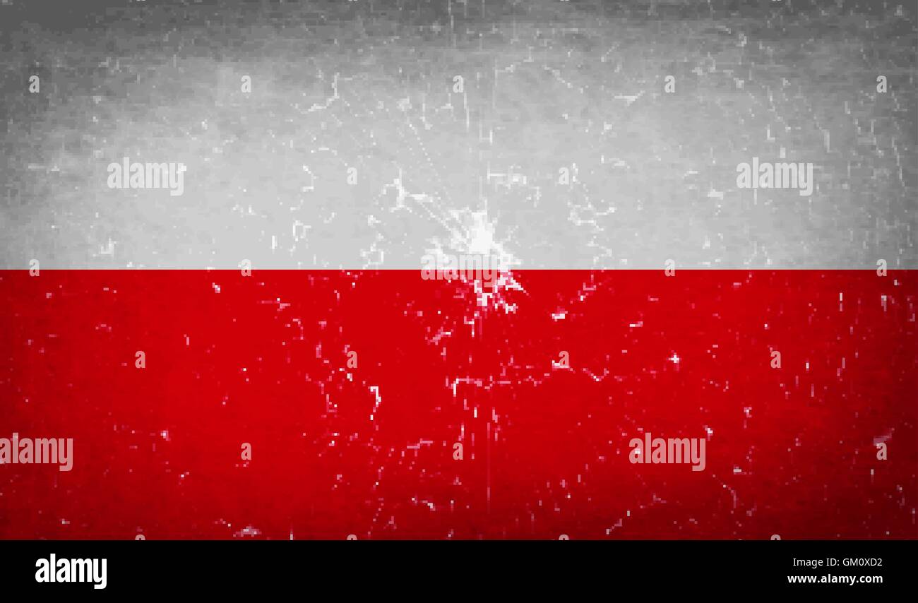 Flags Poland with broken glass texture. Vector Stock Vector Image & Art ...