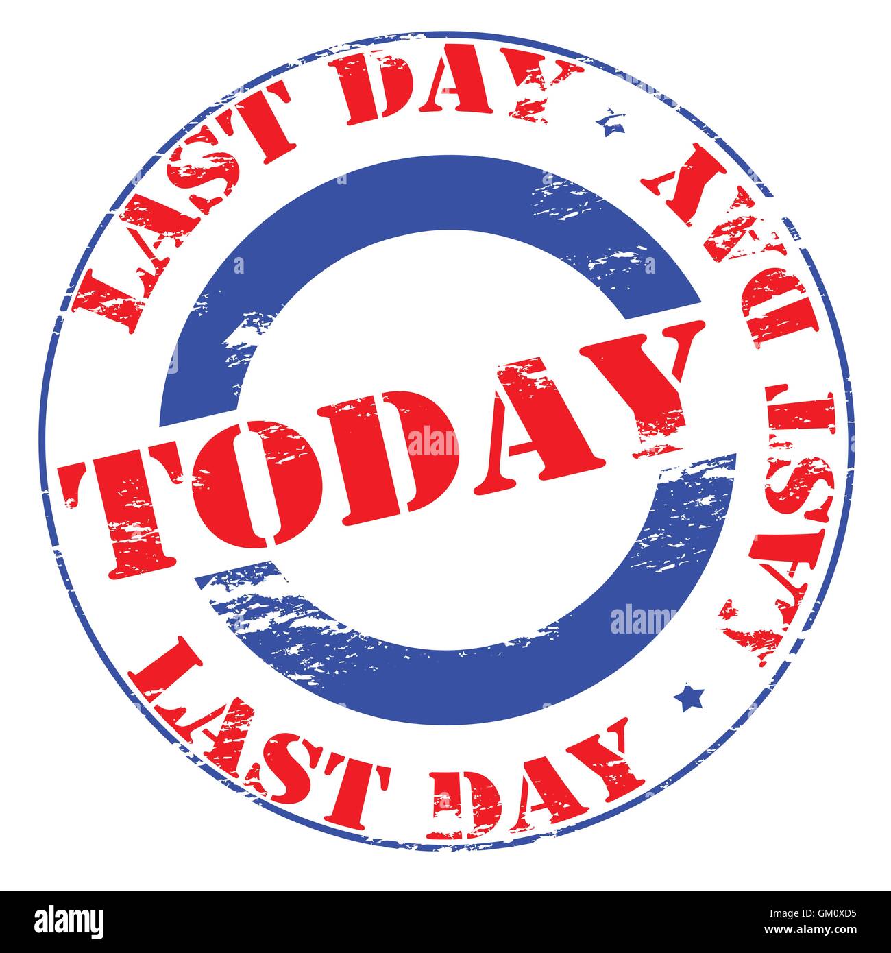 Last day today Stock Vector Image & Art - Alamy