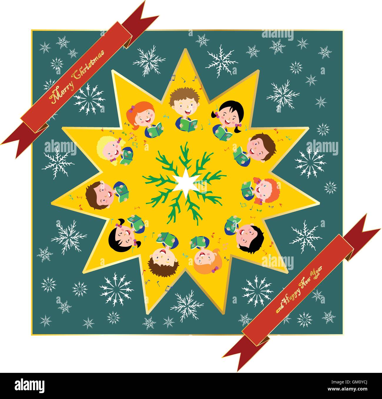 Singing christmas tree Cut Out Stock Images & Pictures - Alamy