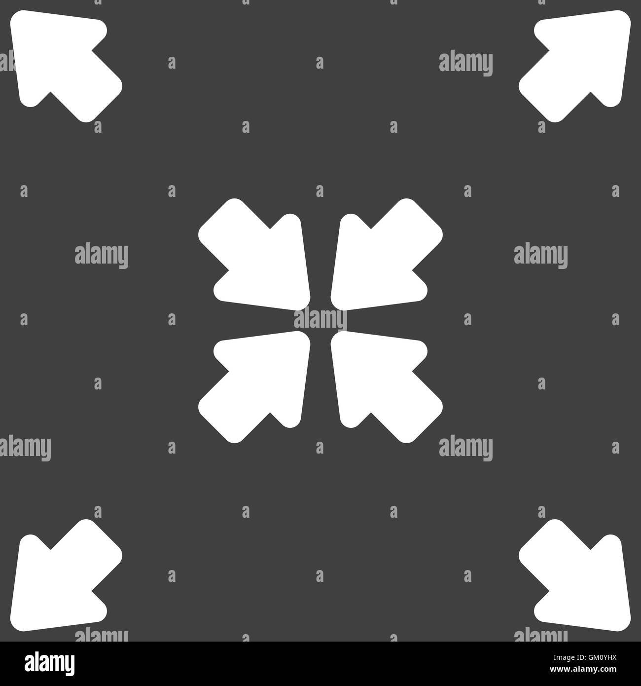 turn to full screen icon sign. Seamless pattern on a gray background ...