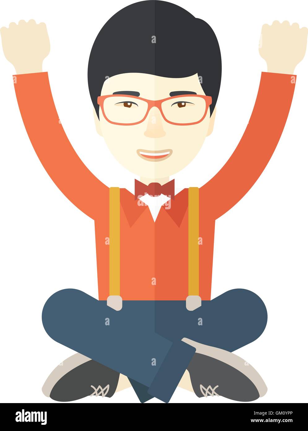 Joyful young male laughing Stock Vector Images - Alamy