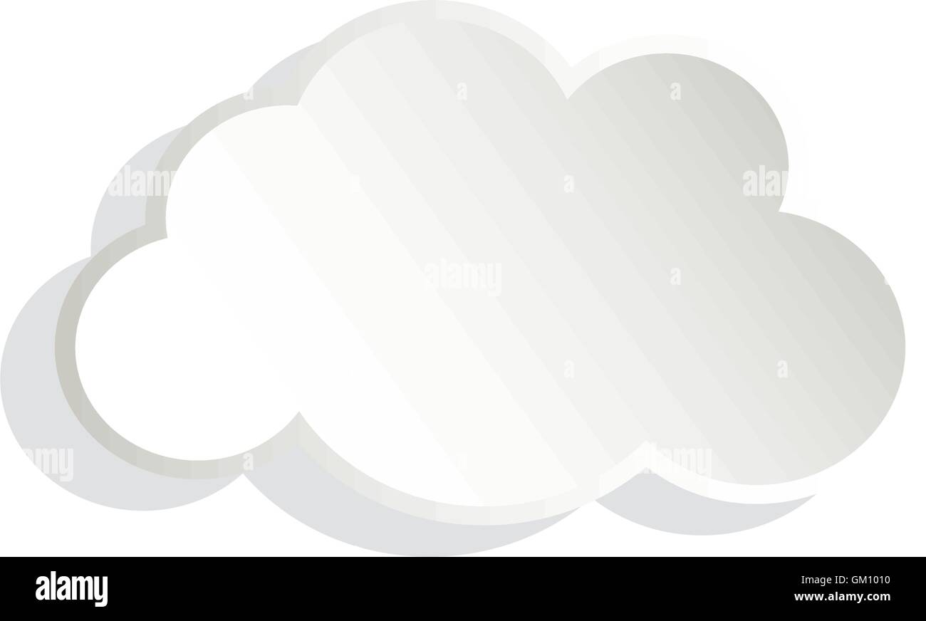 single cloud shape icon Stock Vector Image & Art - Alamy