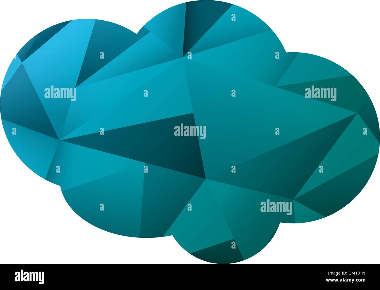 abstract single cloud shape icon Stock Vector Image & Art - Alamy
