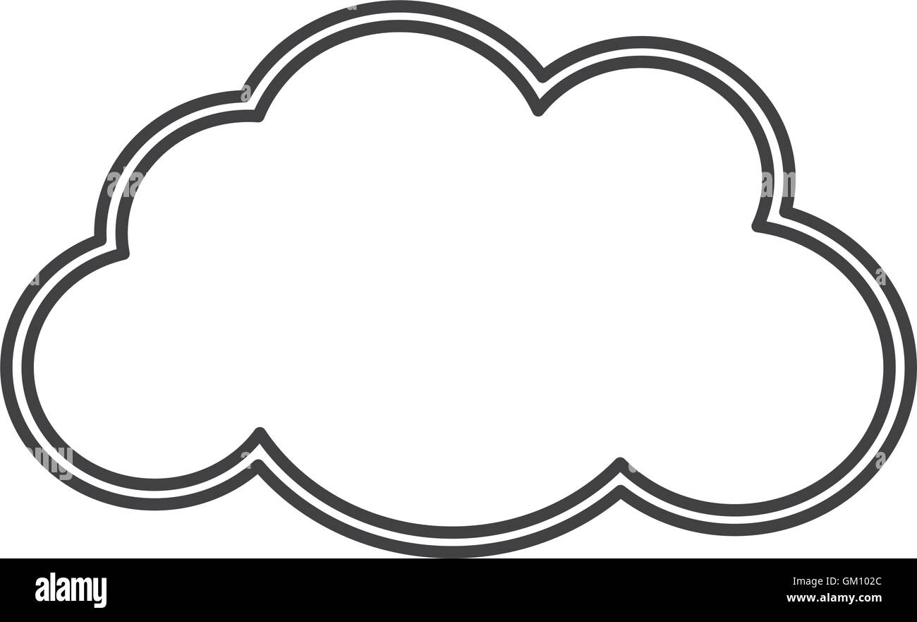 single cloud shape icon Stock Vector Image & Art - Alamy