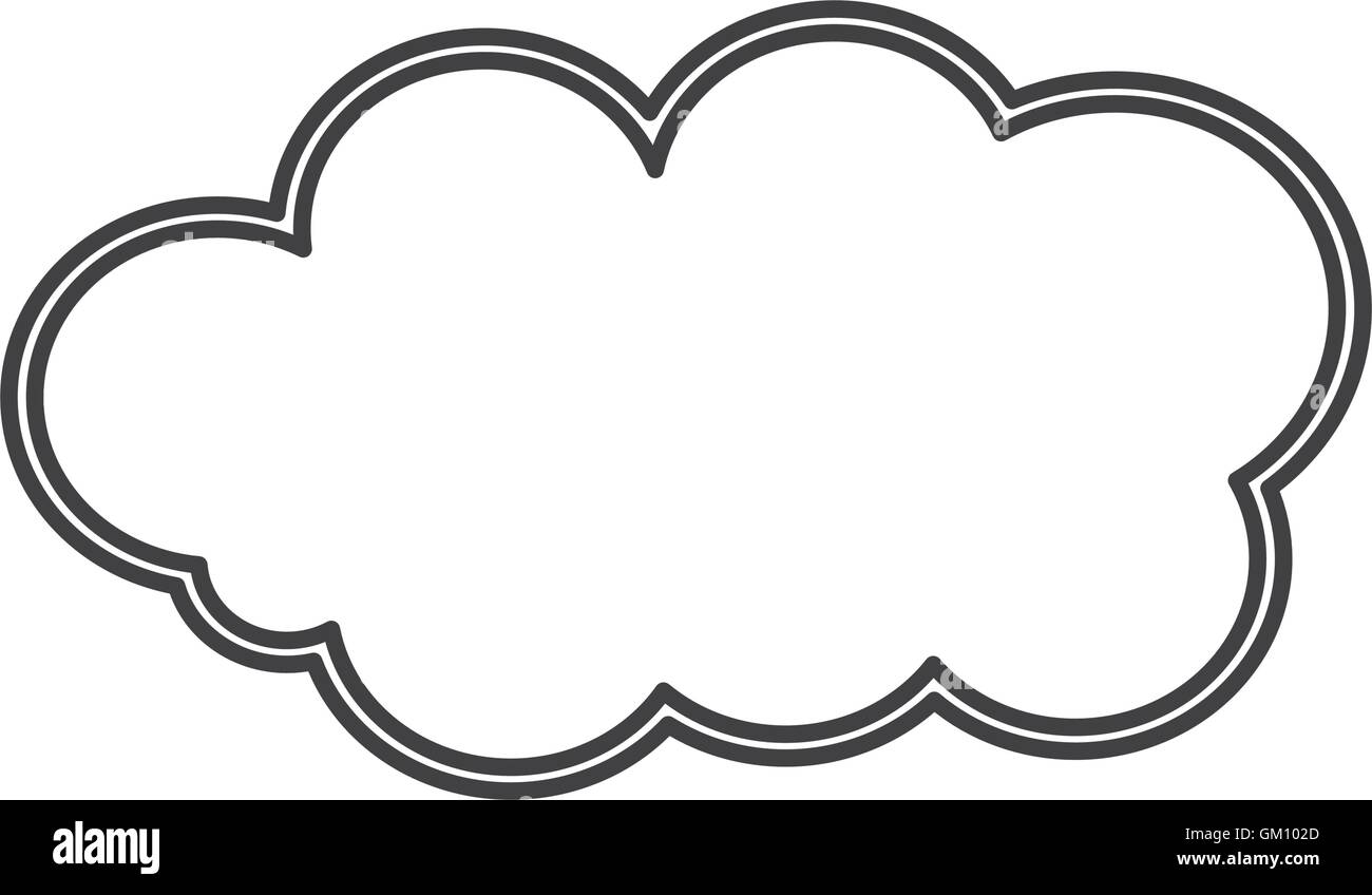 single cloud shape icon Stock Vector Image & Art - Alamy