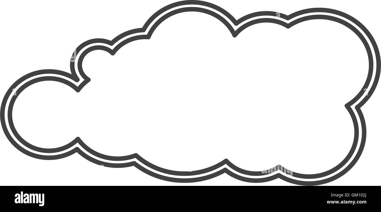 single cloud shape icon Stock Vector Image & Art - Alamy