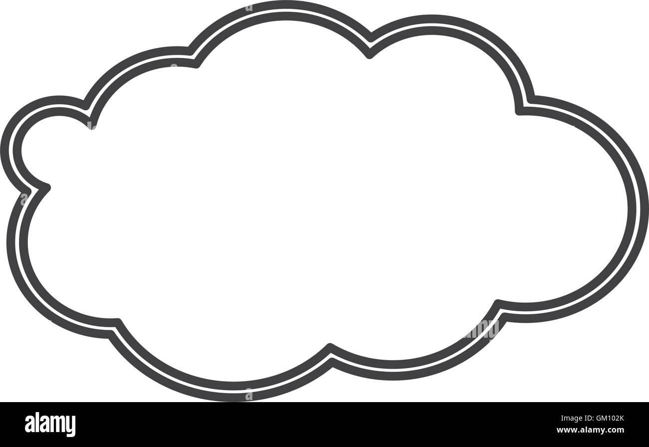 single cloud shape icon Stock Vector Image & Art - Alamy