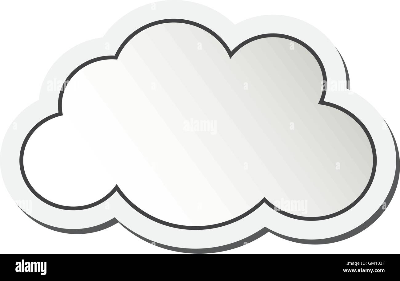 single cloud shape icon Stock Vector Image & Art - Alamy
