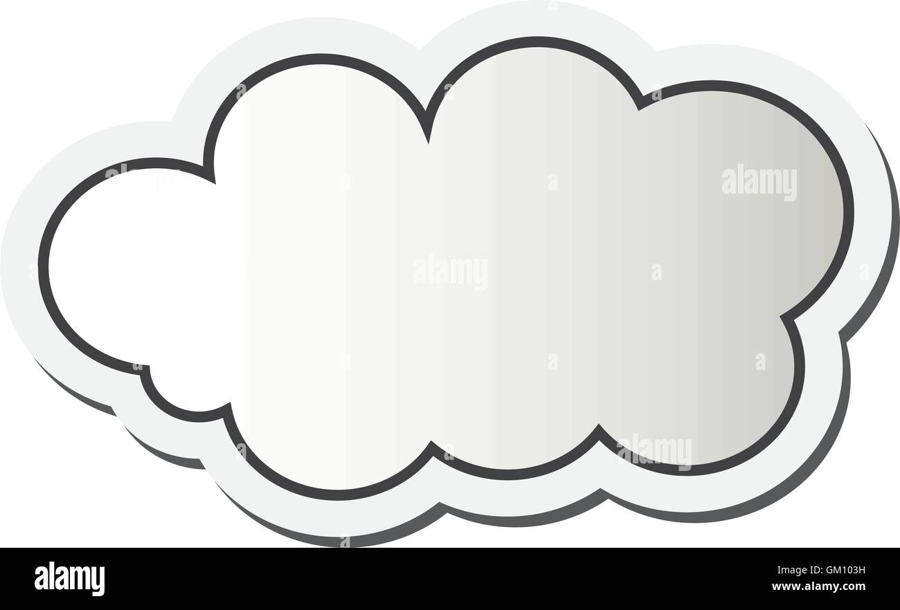 single cloud shape icon Stock Vector Image & Art - Alamy