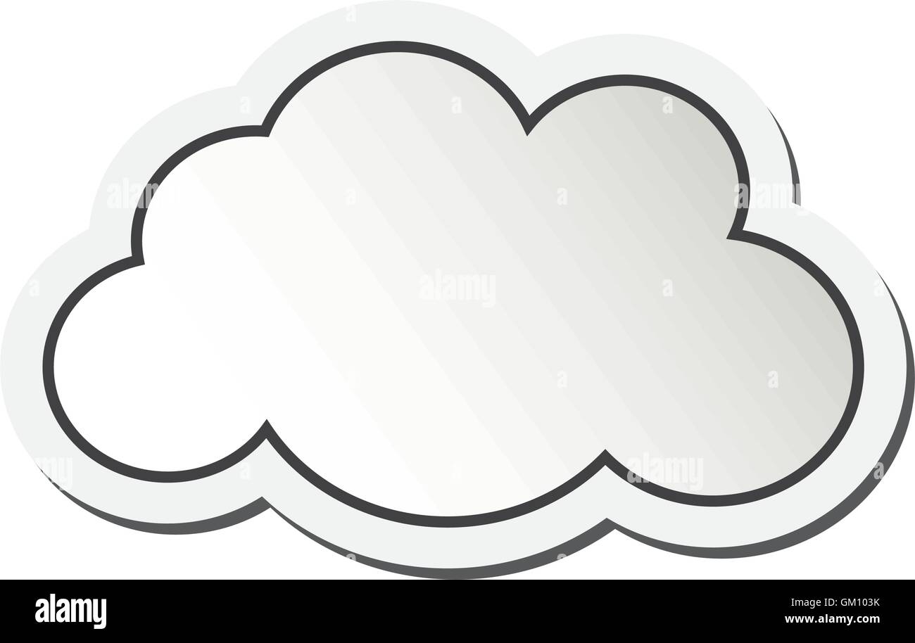 single cloud shape icon Stock Vector Image & Art - Alamy