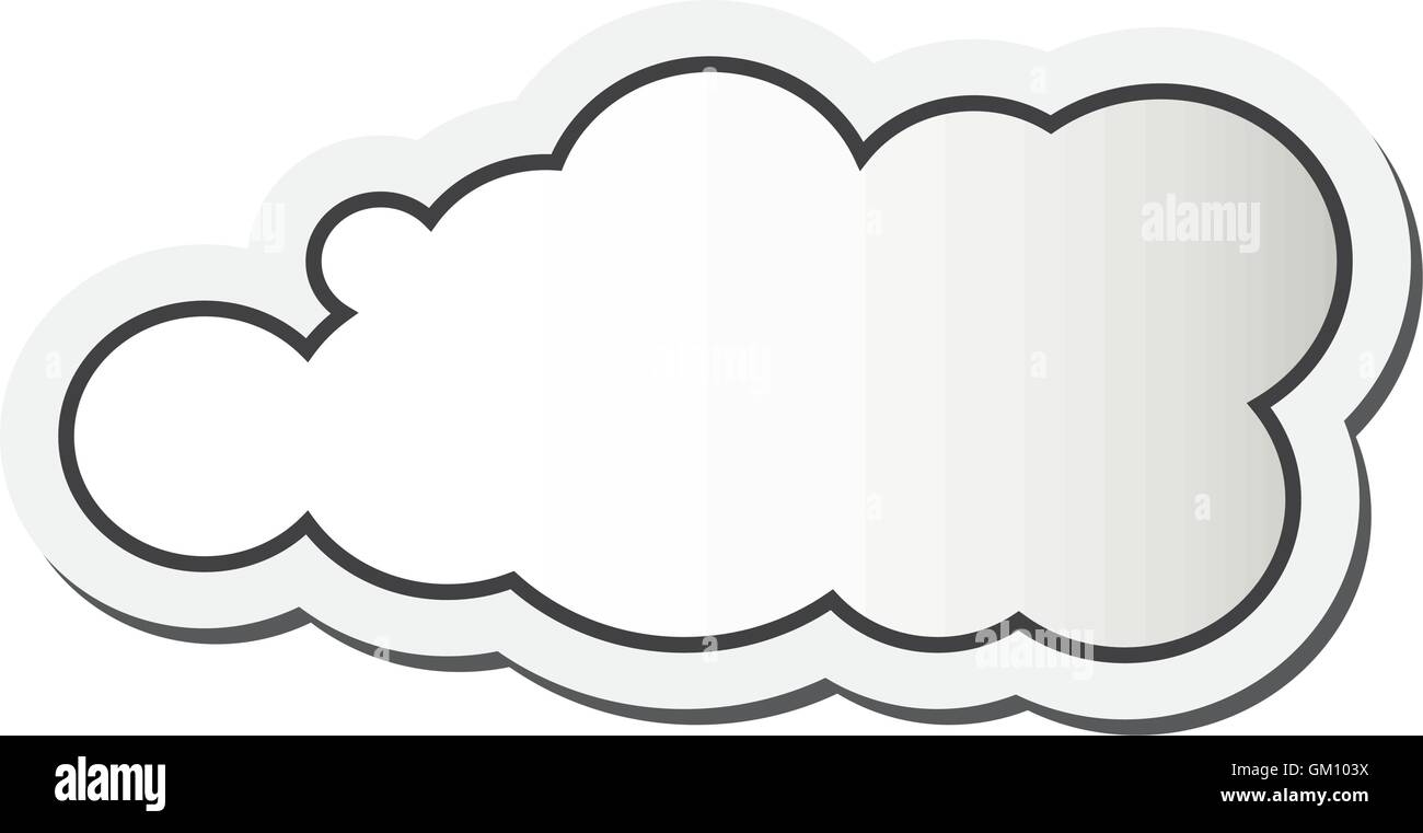 single cloud shape icon Stock Vector Image & Art - Alamy