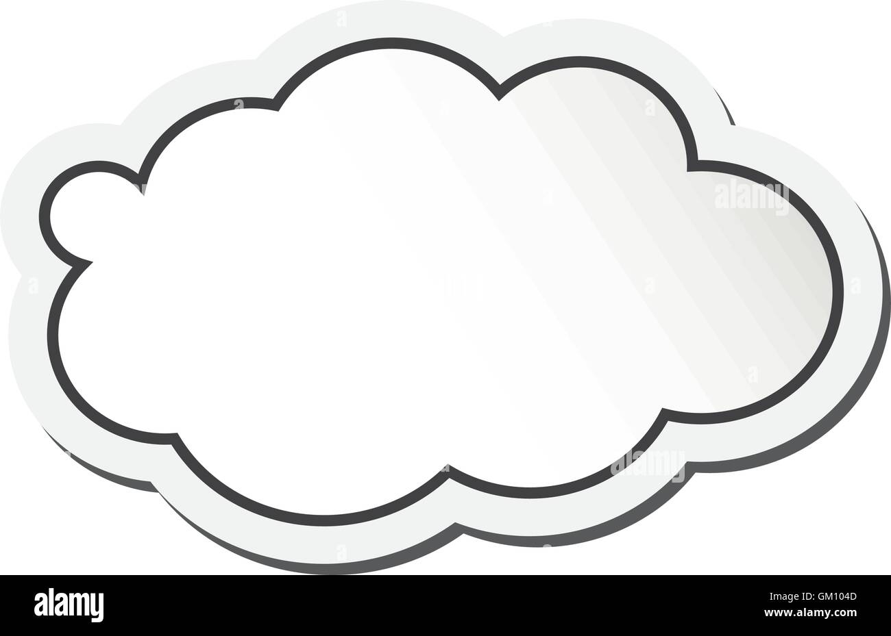 single cloud shape icon Stock Vector Image & Art - Alamy