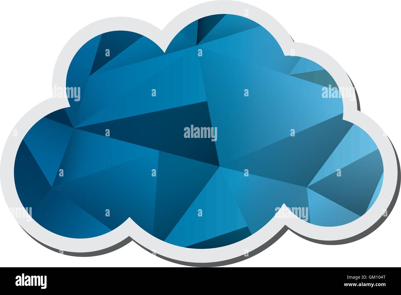abstract single cloud shape icon Stock Vector Image & Art - Alamy