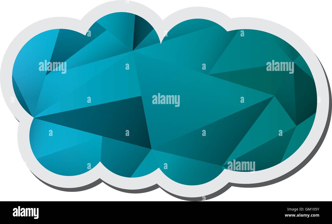 abstract single cloud shape icon Stock Vector Image & Art - Alamy