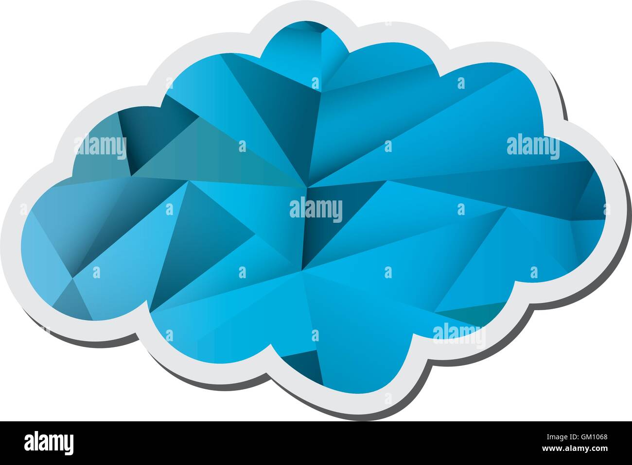 abstract single cloud shape icon Stock Vector Image & Art - Alamy