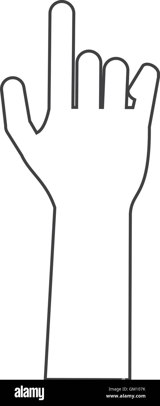 hand index finger icon Stock Vector Image & Art - Alamy