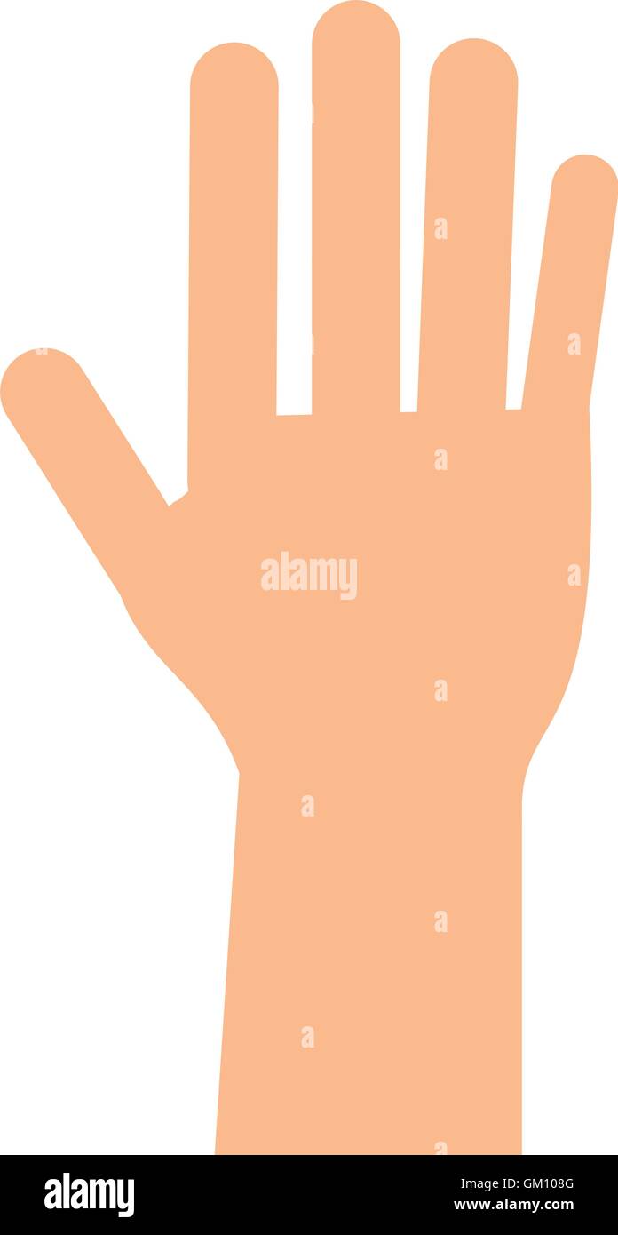 open hand icon Stock Vector Image & Art - Alamy